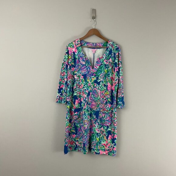 Lilly Pulitzer | Dresses | Lilly Pulitzer Joyce Dress In Indigo Exotic ...